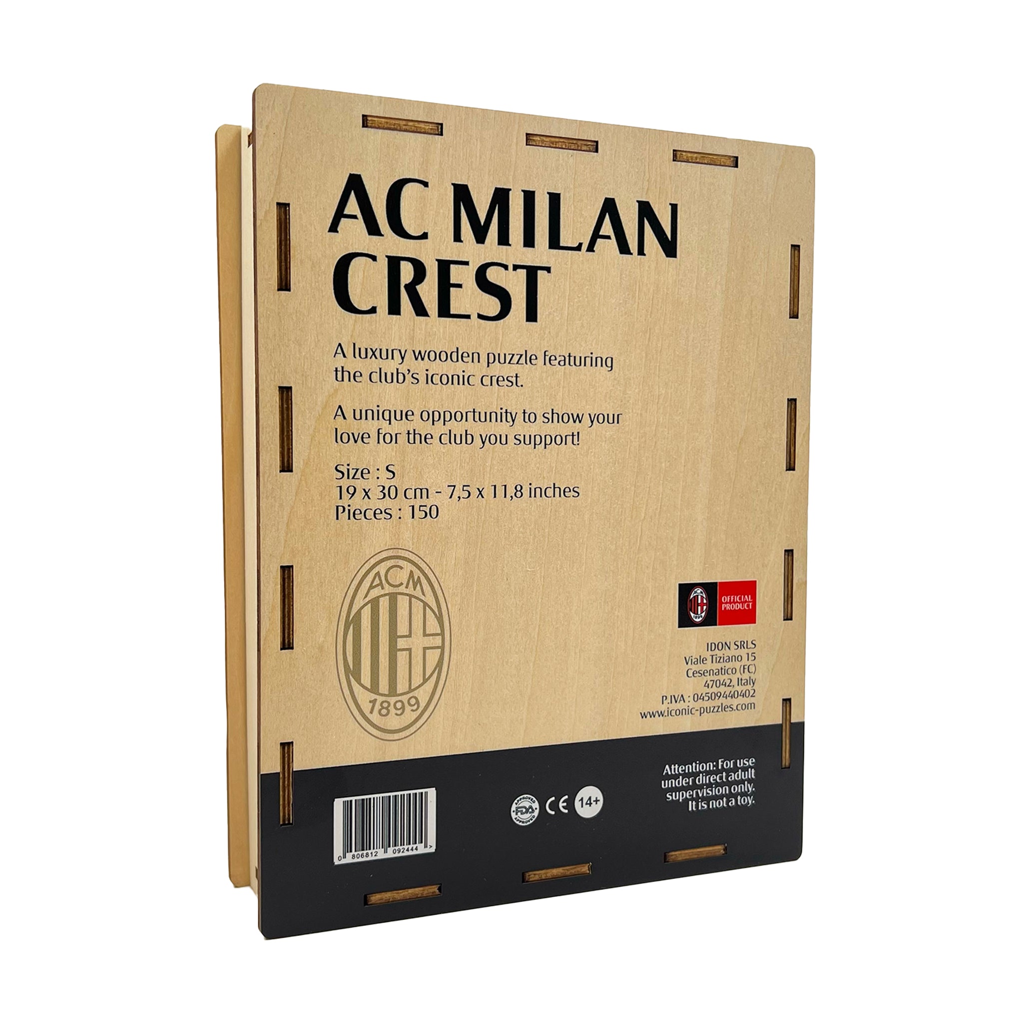 Logo Milan® - Puzzle di Legno – Iconic Puzzles IT